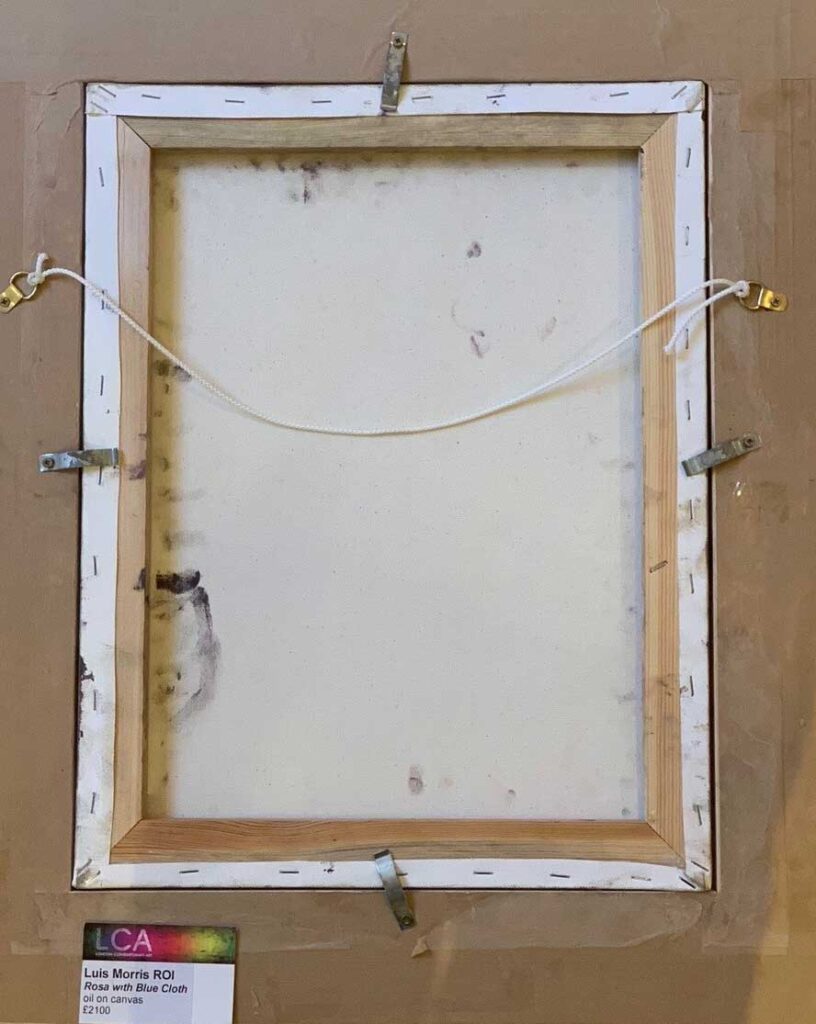 Luis Morris – Rosa with blue cloth - Bell Fine Art